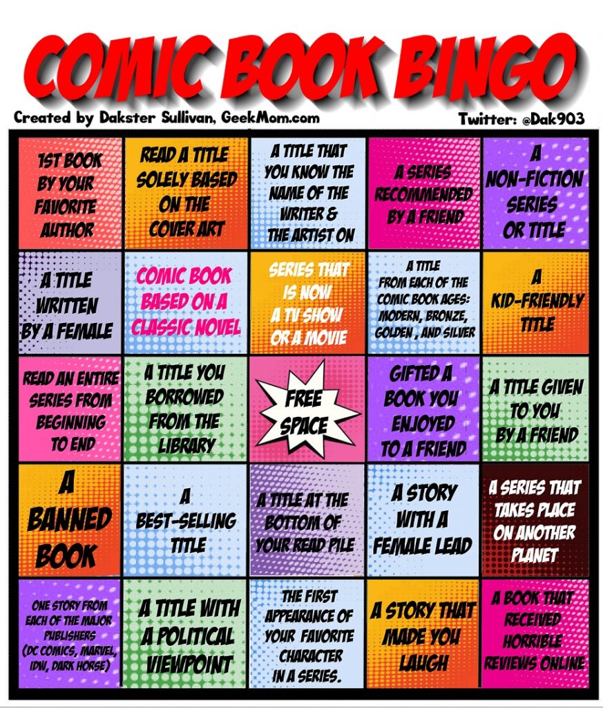 Let's Play! Comic Book BINGO - GeekMom