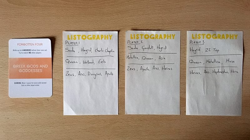 Family Games for the Holidays: 'Listography'