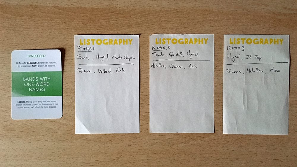 Family Games for the Holidays: 'Listography'