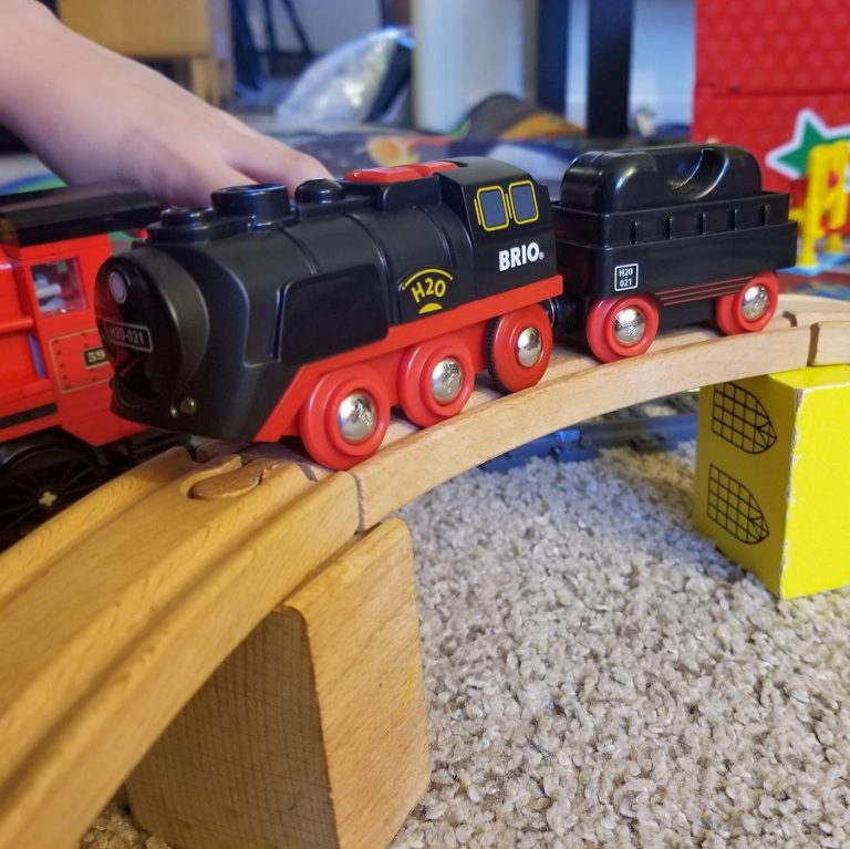 GeekMom Review: BRIO's Battery-Operated Steaming Train - GeekMom